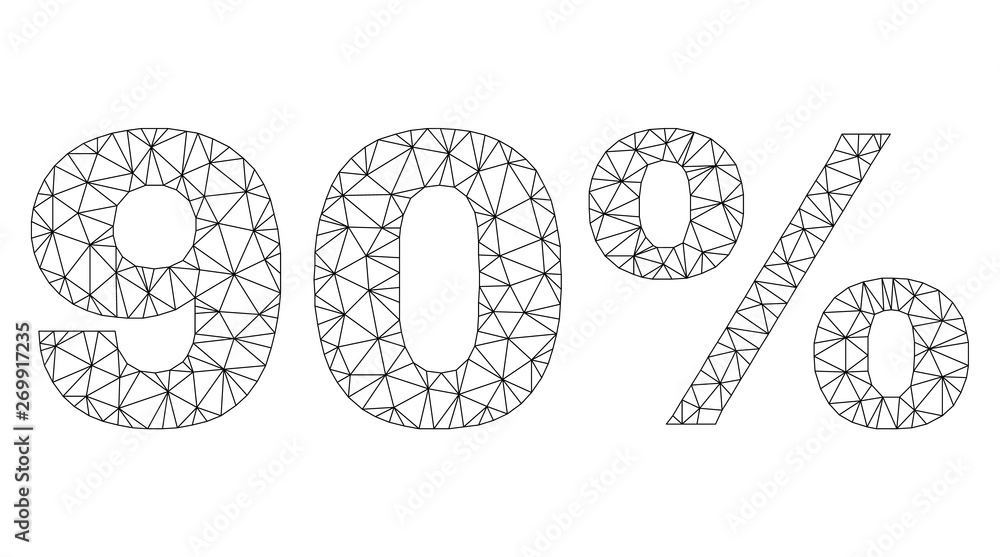 Mesh vector 90% text. Abstract lines and small circles are organized ...