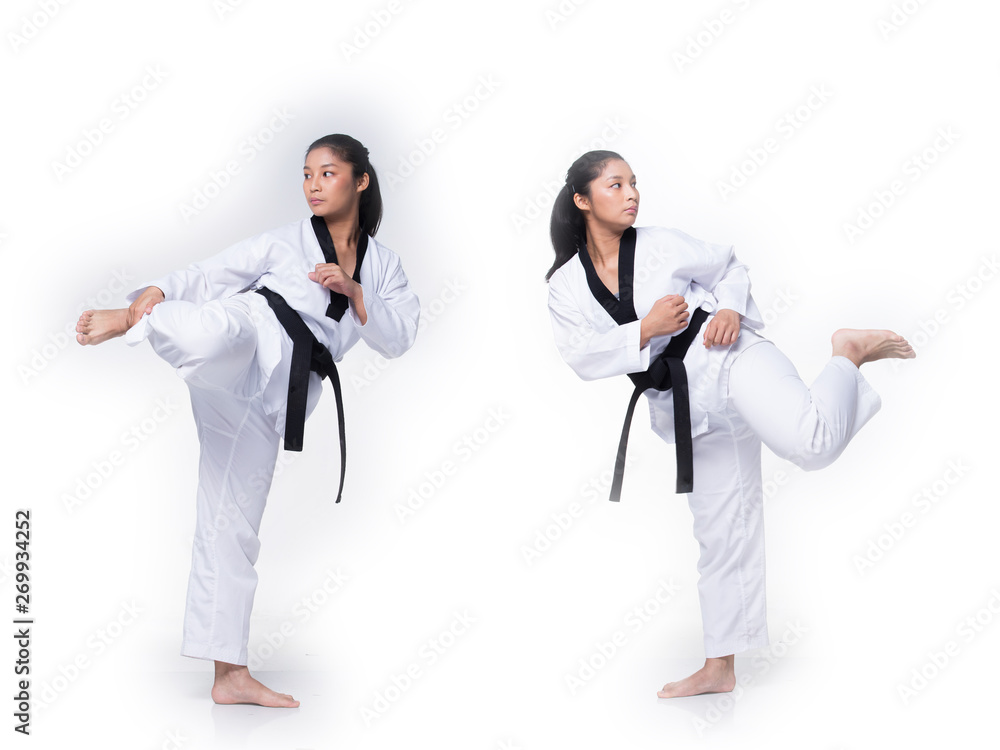 Master Black Belt TaeKwonDo instructor Teacher show traditional ...