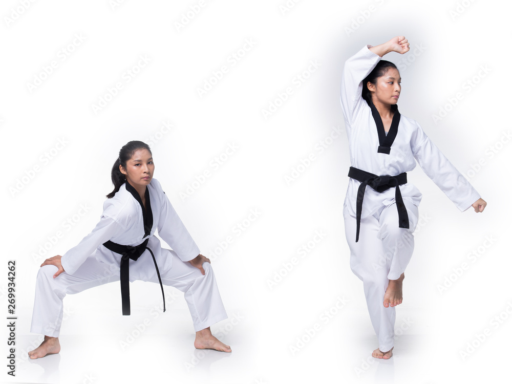 Master Black Belt TaeKwonDo instructor Teacher show traditional ...