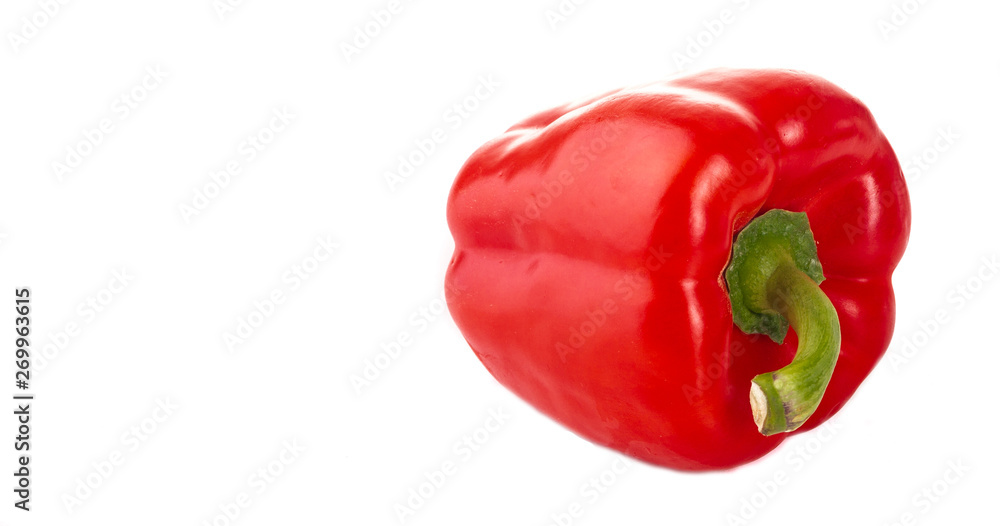 Swieza, czerwona papryka. Slodka papryka . Warzywa na bialym tle ... Swieza, czerwona papryka. Slodka papryka . Warzywa na bialym tle ...