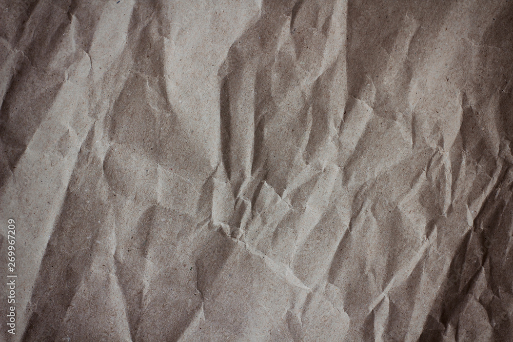 Old crumpled paper background texture. Package process. Gift shop ...