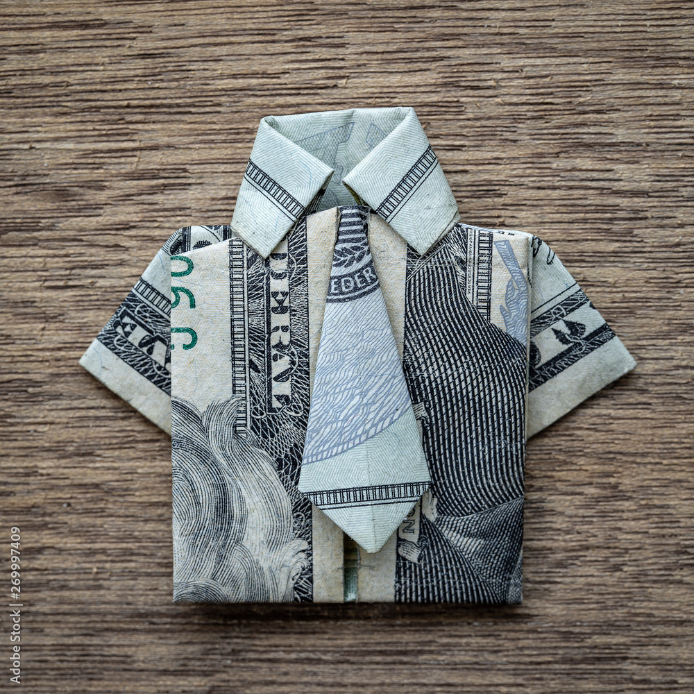 Money Origami Instructions Shirt