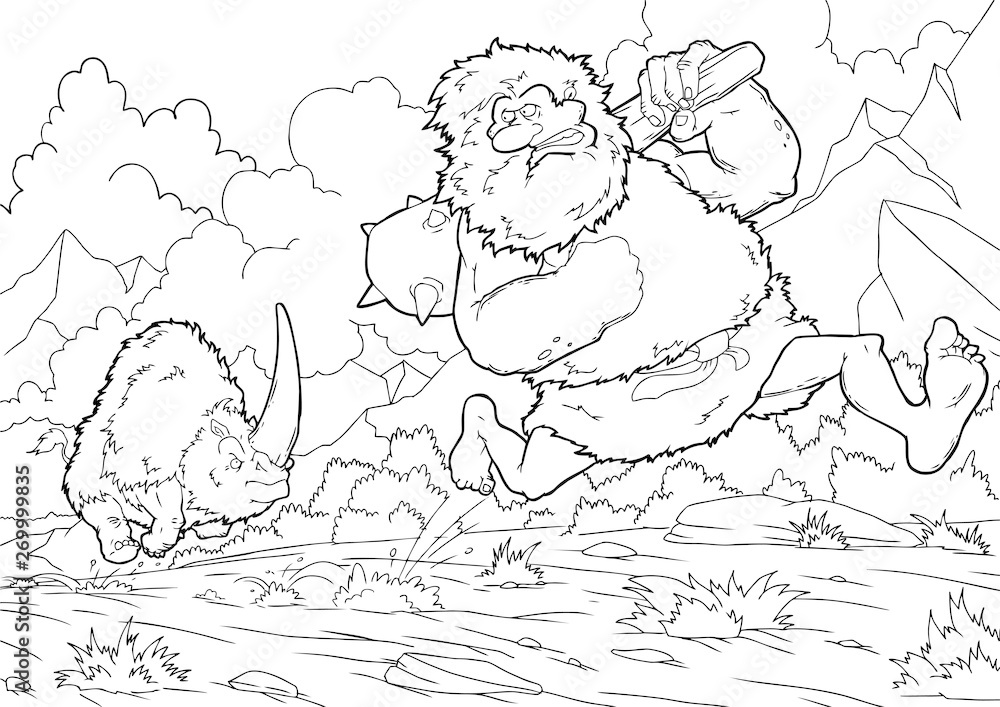 Black and White Cartoon Illustration Educational Activity for Children ...