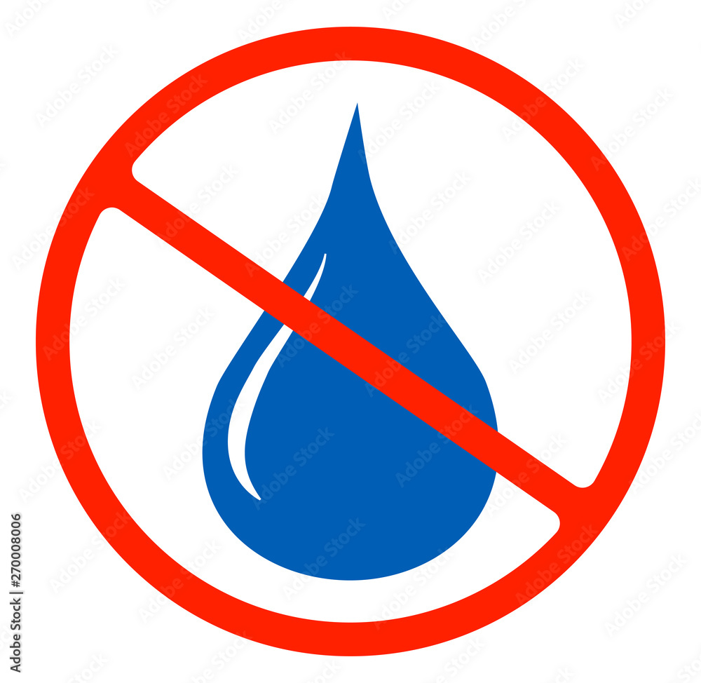 No water resistant, no waterproof or do not drink with drop warning ...