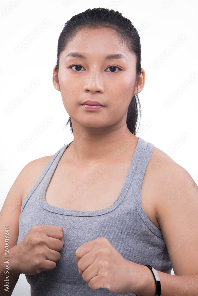 Collage group pack of Asian Woman after applying make up hair style. no ...