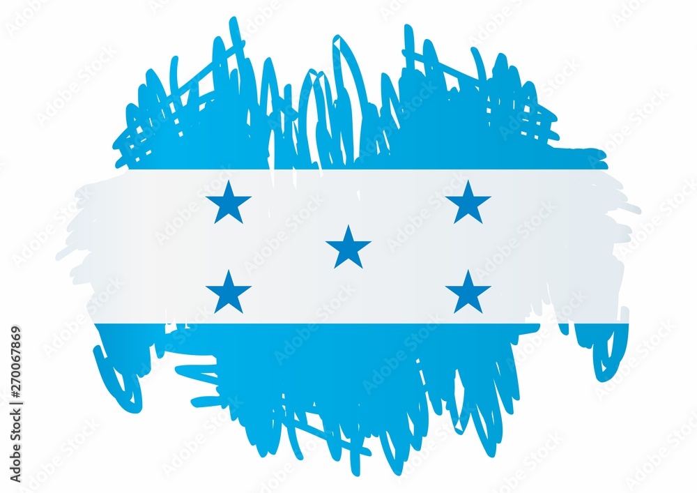 Flag of Honduras, Republic of Honduras. Template for award design, an ...