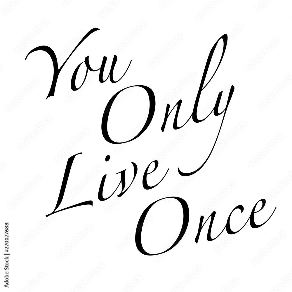 White background with black sample yolo text Stock Vector | Adobe Stock