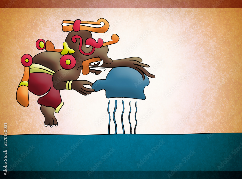 Mayan Water God