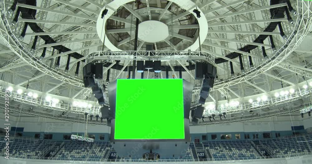 Scoreboard at the Stadium with a Green Screen Stock Video | Adobe Stock