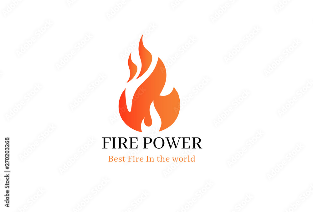 Fire Flame Logo - Red fire flat icons and pictograms isolated on white ...