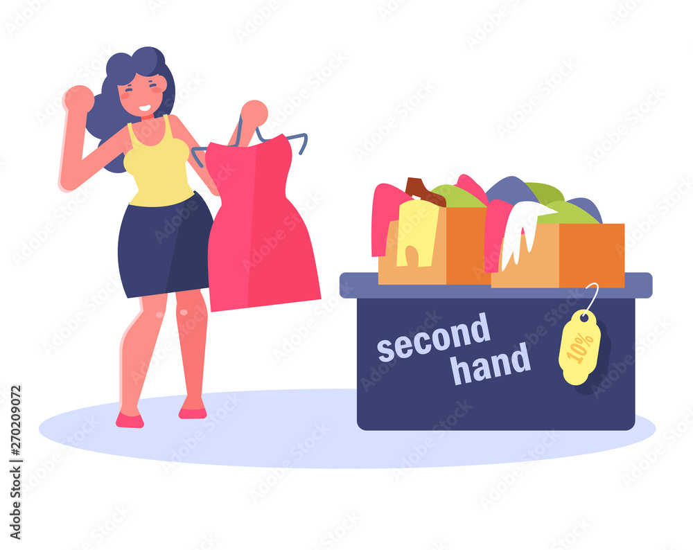 Second hand Vector. Cartoon. Isolated art on white background. Flat ...