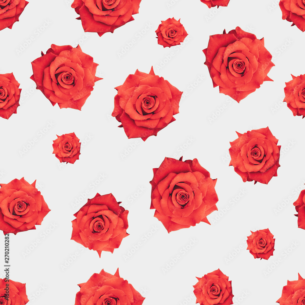 Red Rose Print Background
