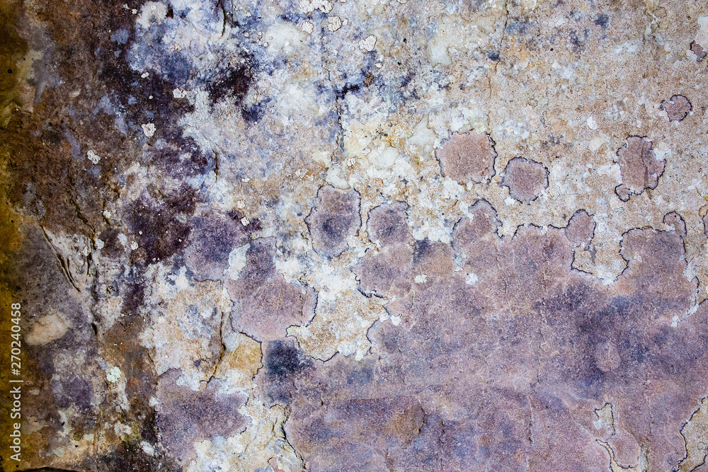 Closeup - beautiful structure of an ancient rock texture formation ...
