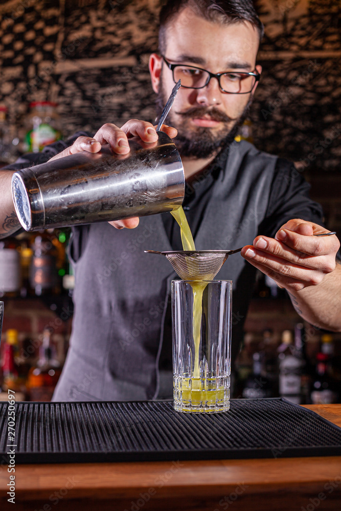 Cocktail Shaker Pouring