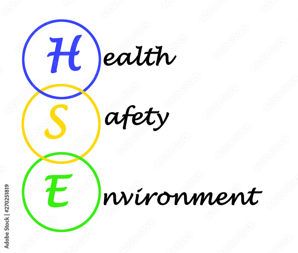 Diagram of Health and Safety Environment Stock Illustration | Adobe Stock