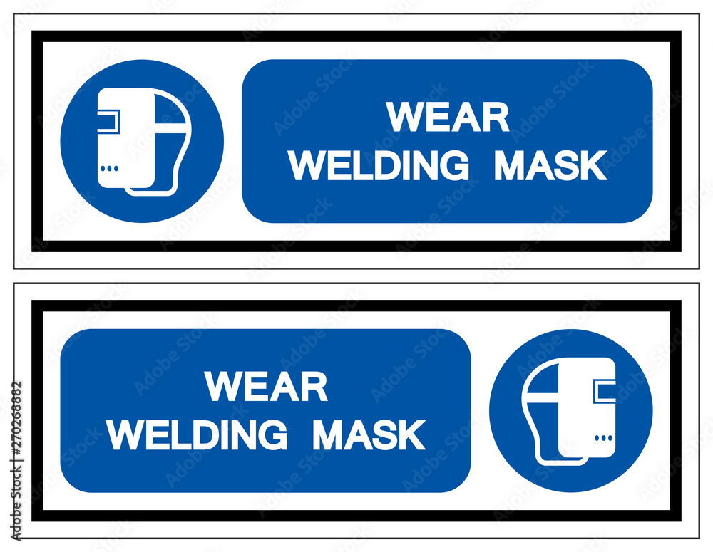 Wear Welding Mask Symbol Sign,Vector Illustration, Isolated On White ...