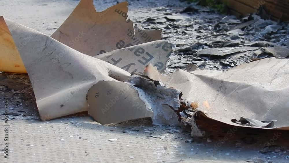 Concept explosion, disaster, accident, Burning & smoking official ...