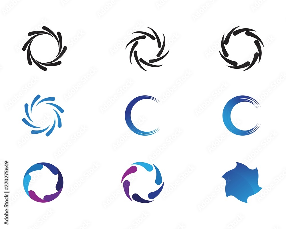 Vetor de vortex vector illustration icon do Stock | Adobe Stock