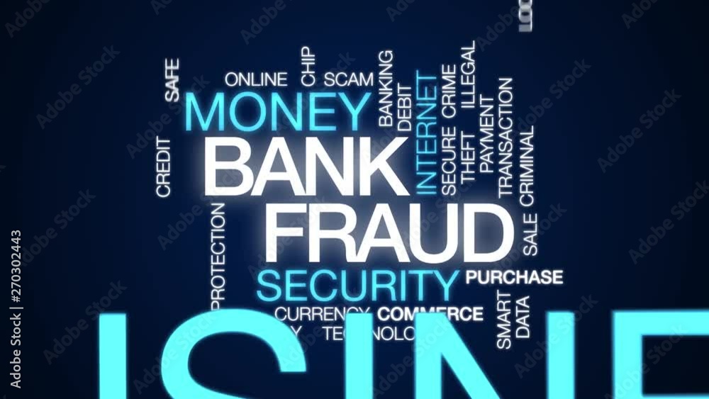 Bank fraud animated word cloud. Kinetic typography. Stock Video | Adobe ...