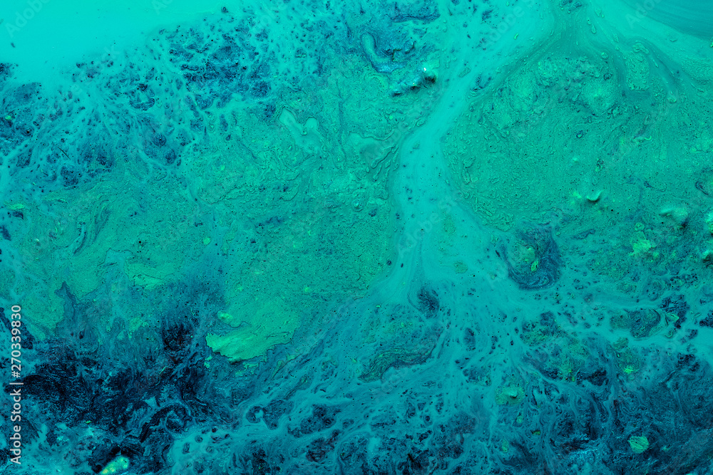 Abstract blue teal paint background. Color gradient surface. Covering ...