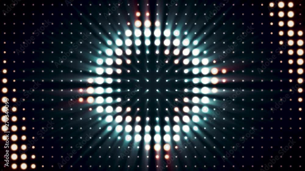 Abstract shining strobe of lights, spotlights background of golden and ...