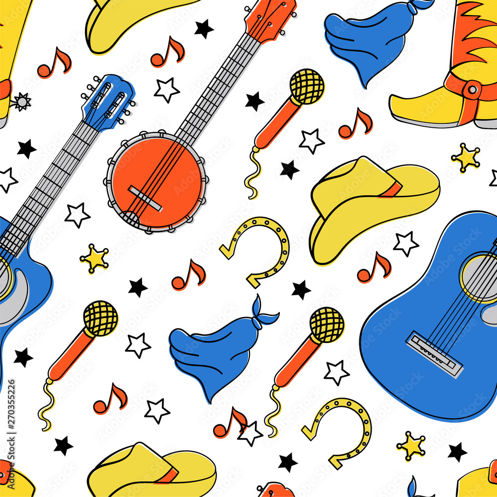 Country Western Music Clipart