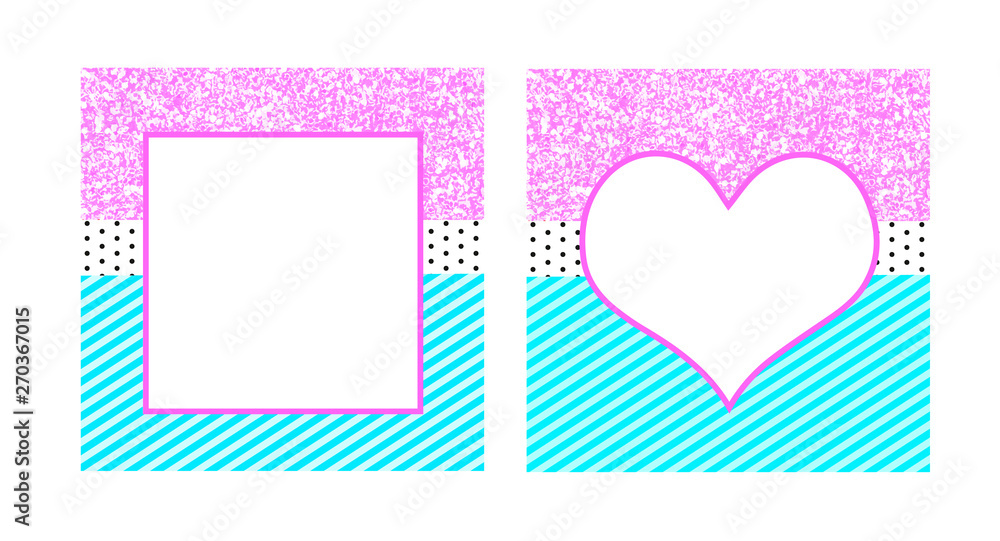 Birthday congratulation or invitation fashion girls party. cute photo ...