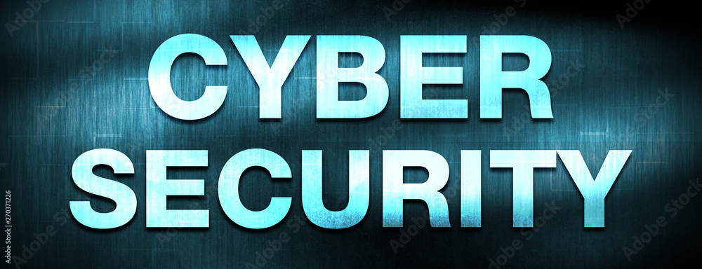 Cyber Security abstract blue banner background Stock Illustration ...