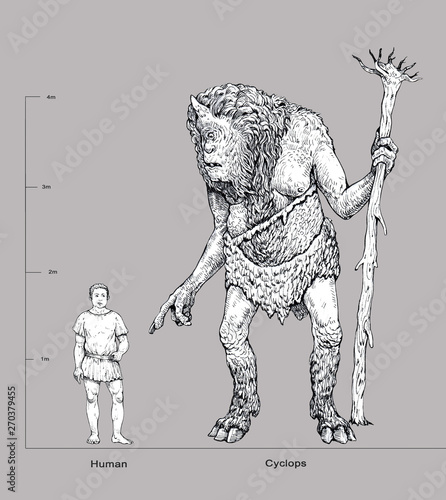 Cyclops Monster Drawing