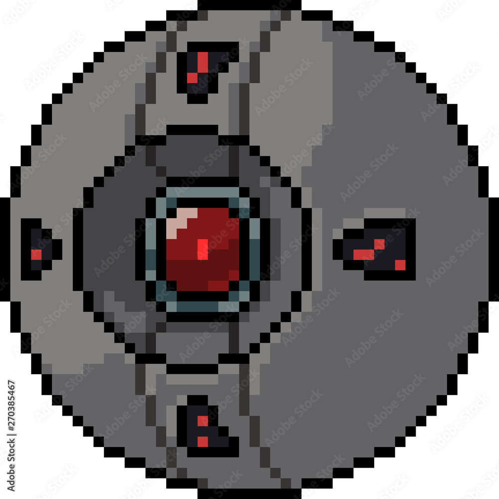 vector pixel art robot eye Stock Vector | Adobe Stock