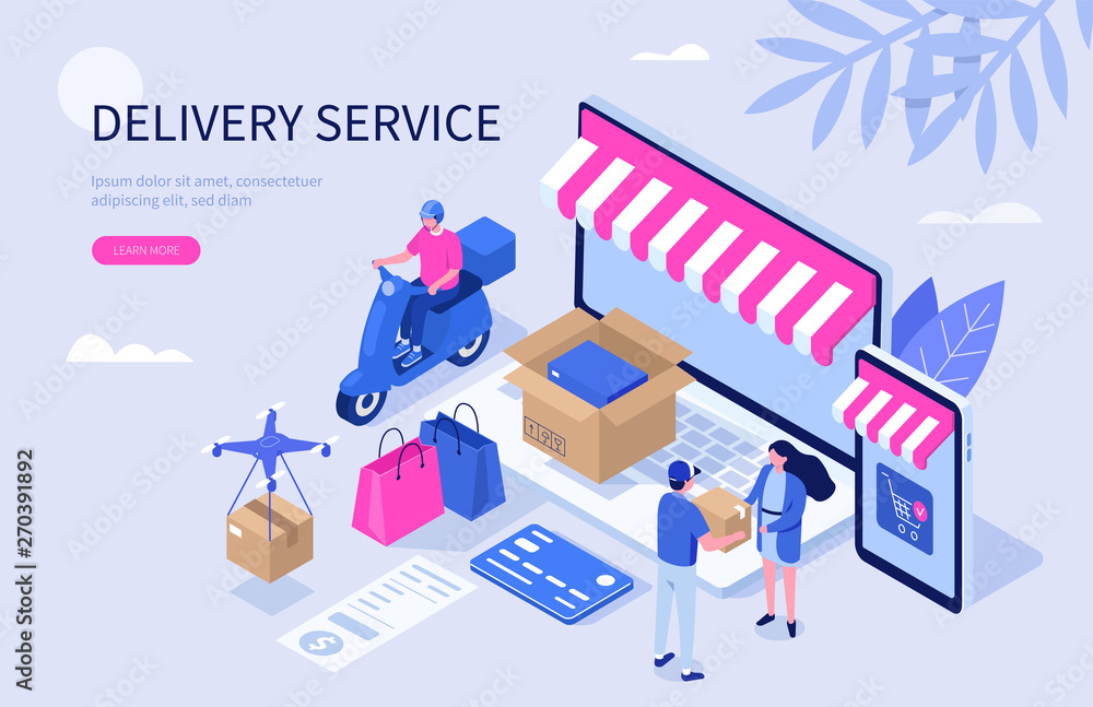 delivery Stock Vector | Adobe Stock