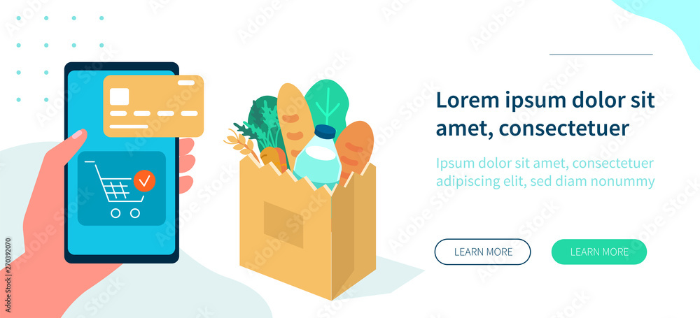 grocery Stock Vector | Adobe Stock