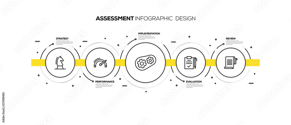 ASSESSMENT INFOGRAPHIC DESIGN Stock Illustration | Adobe Stock