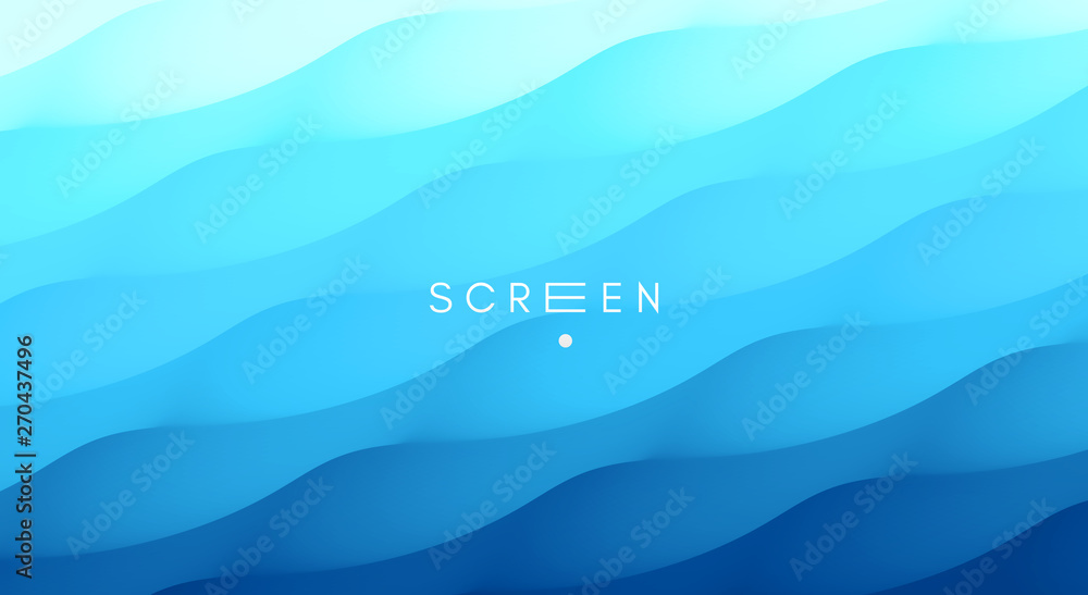 Water surface. Blue abstract background. Vector illustration for design ...
