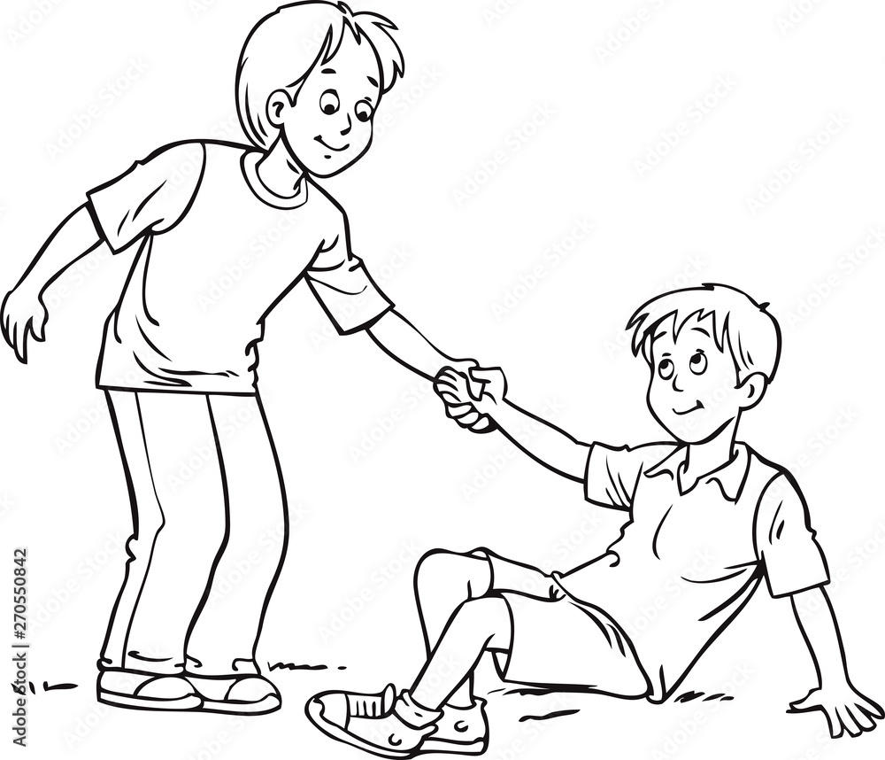 Helping Friend Clipart