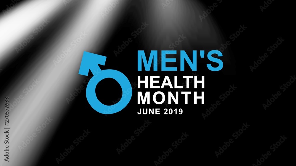 Men's Health Month poster and banner campaign - design illustration ...