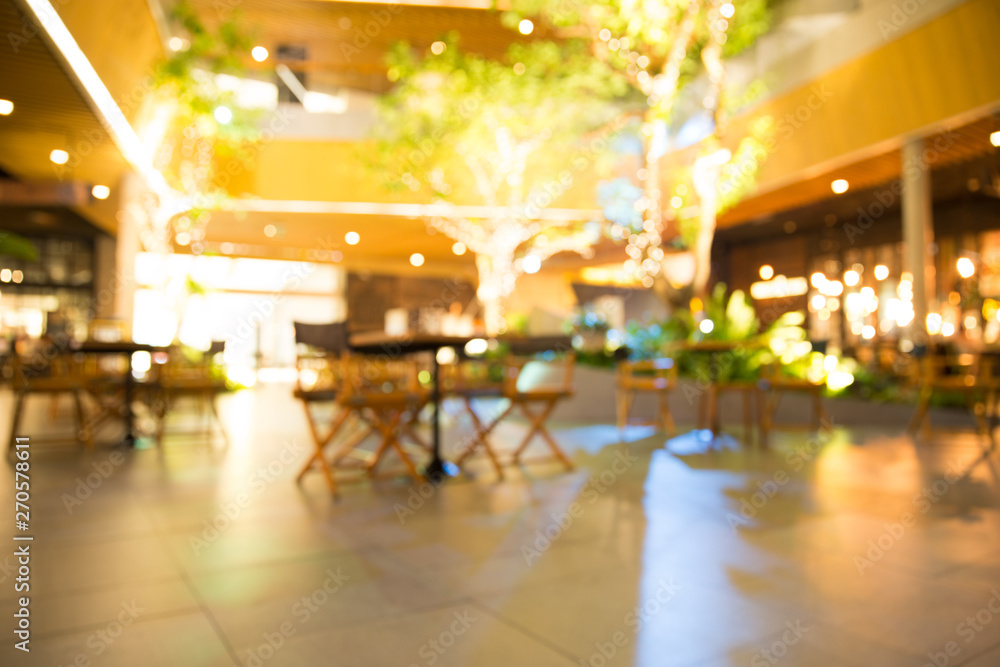 Abstract blur background of Restaurants cafe with bokeh for design ...