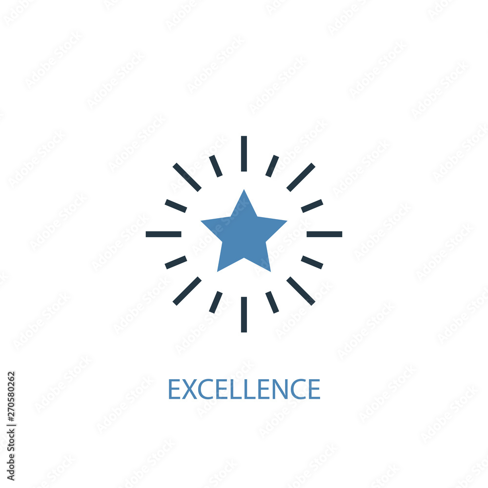 excellence concept 2 colored icon. Simple blue element illustration ... excellence concept 2 colored icon. Simple blue element illustration ...