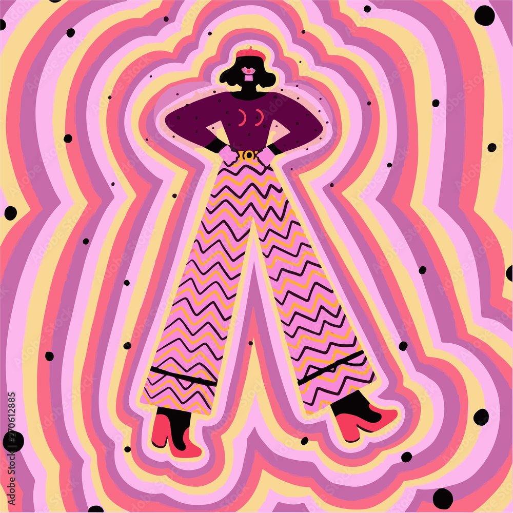 Groovy baby! Stock Illustration | Adobe Stock