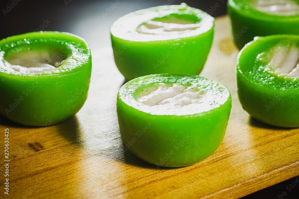 Popular Indonesian delicacy locally known as Kuih Nona Manis, soft ...