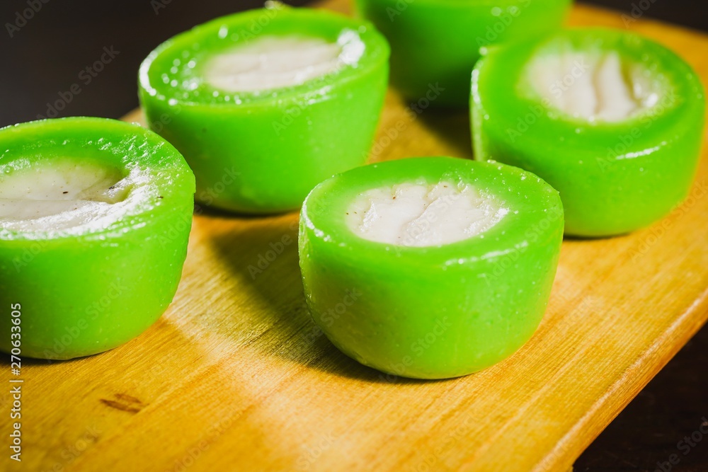 Popular Indonesian delicacy locally known as Kuih Nona Manis, soft ...