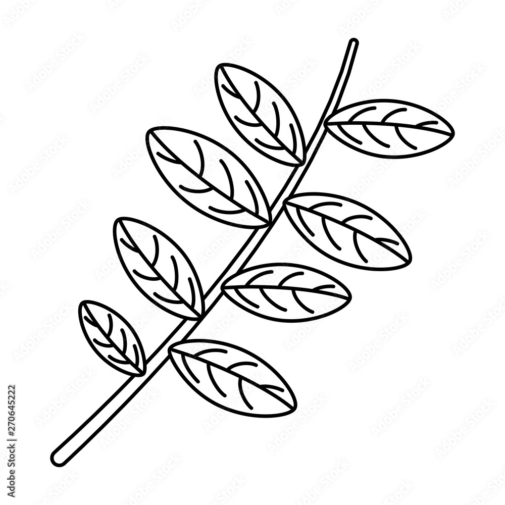 Clipart Leaves Black And White Cartoon