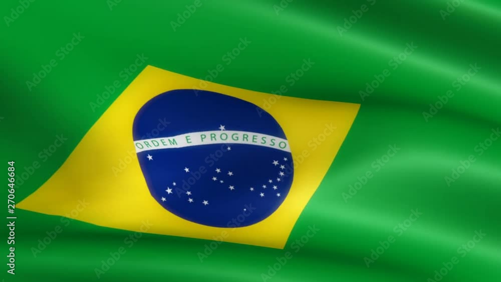 brazil flag animation background Stock Video | Adobe Stock