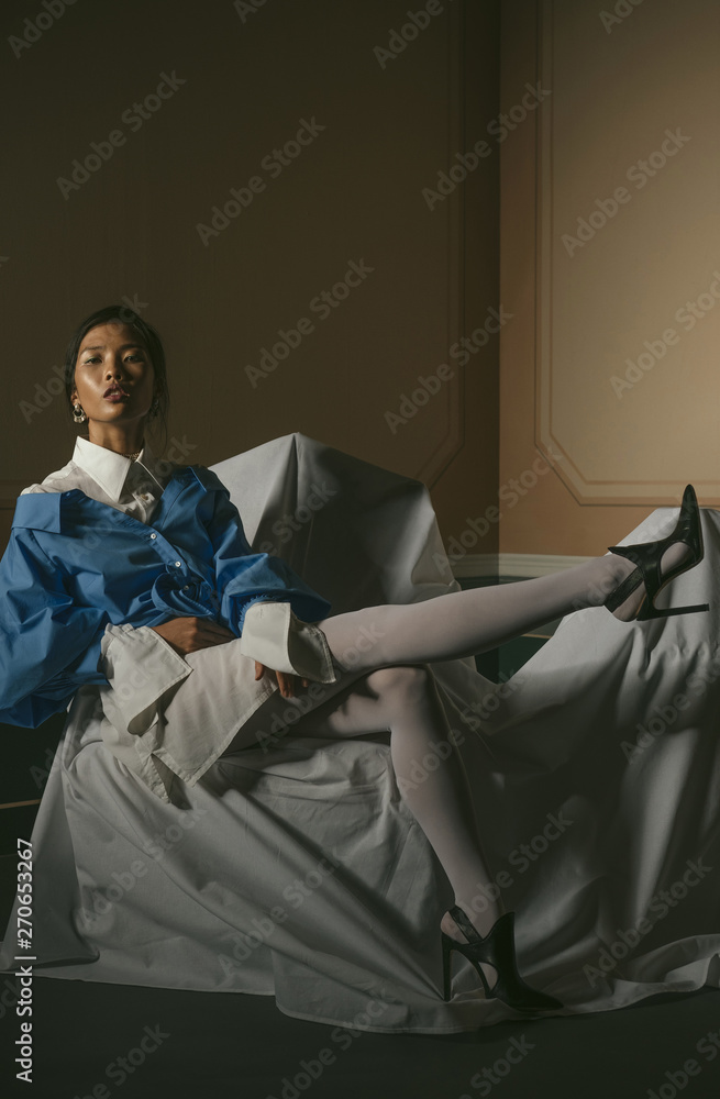 Portrait/fashion of glamorous female/model. Stock Photo | Adobe Stock