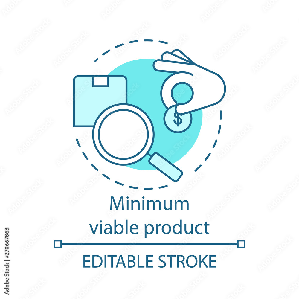 Minimum viable product concept icon Stock Vector | Adobe Stock
