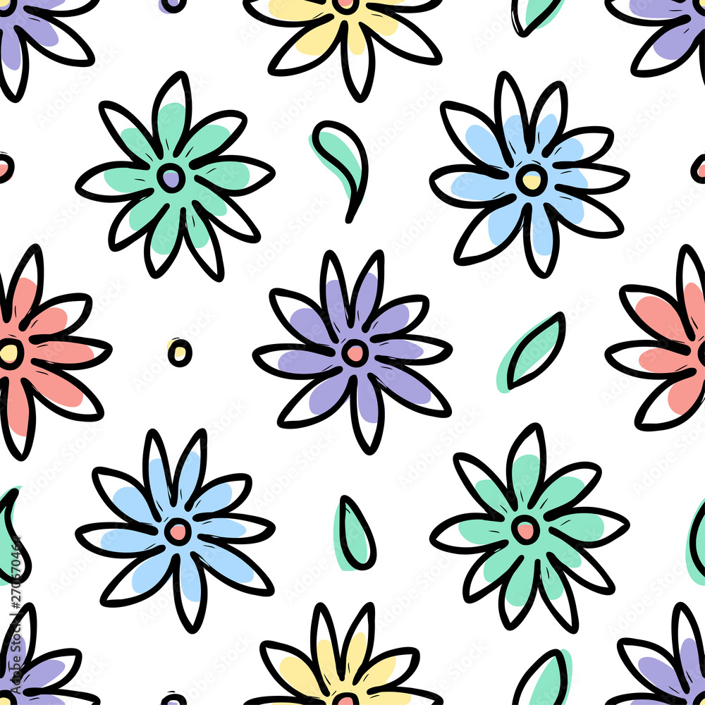 Cute Girly Patterns Blue