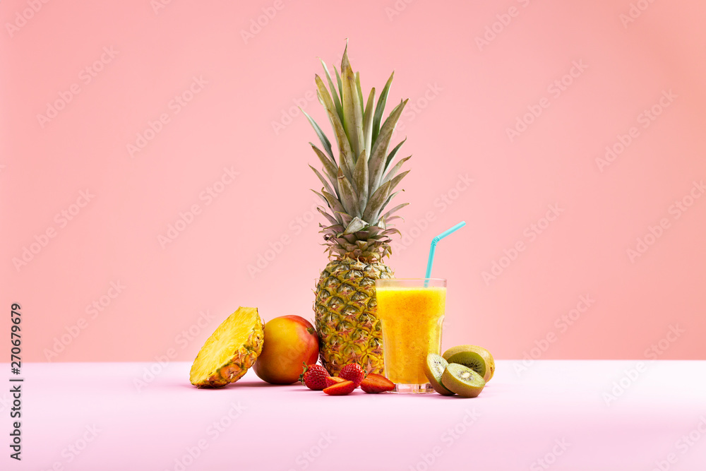 Smoothie fruits still life Stock Photo | Adobe Stock