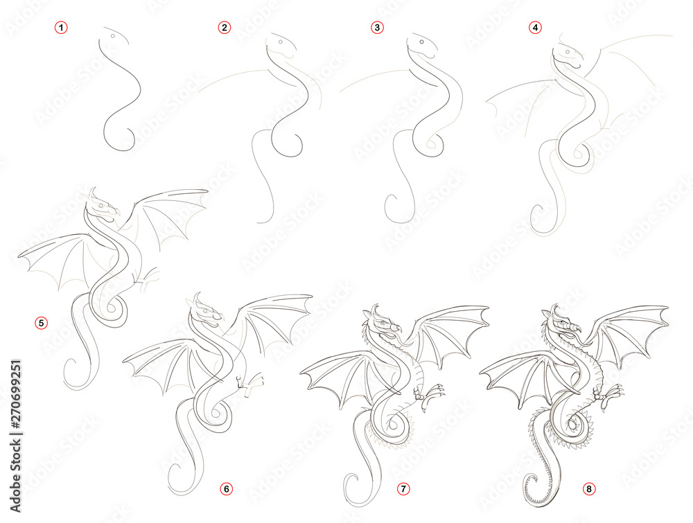 Eastern Dragon Drawing