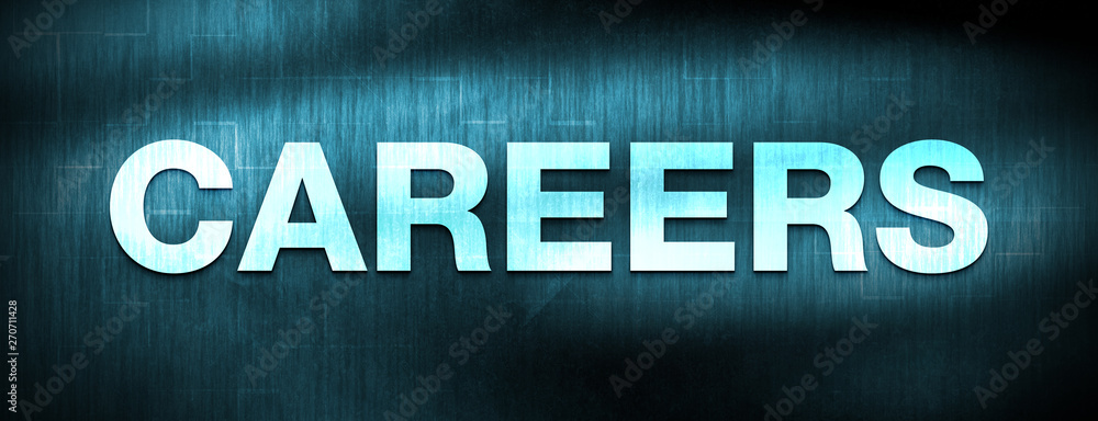 Careers abstract blue banner background Stock Illustration | Adobe Stock