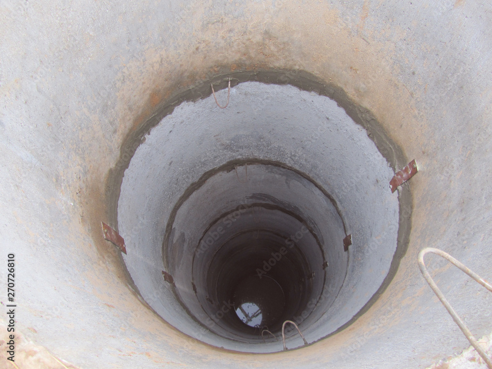Water Well Drilling. Digging a well for water. Inside The Well. Water ...